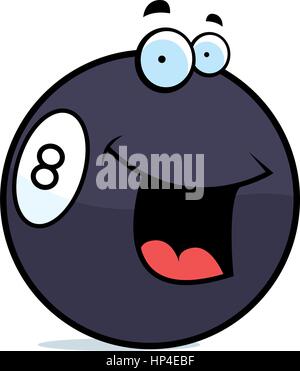 A cartoon eight ball smiling and happy Stock Vector Image & Art - Alamy