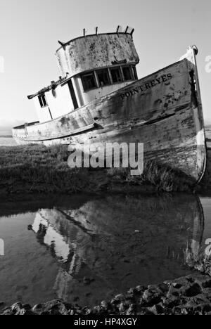 West Coast shipwreck Point Reyes on sandy beaches Stock Photo - Alamy