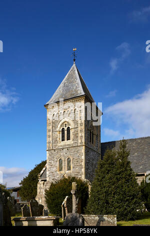 St Padarns Church Llanbadarn Fawr Crossgates Powys Wales UK Stock Photo ...