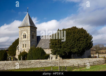 St Padarns Church Llanbadarn Fawr Crossgates Powys Wales UK Stock Photo ...