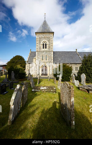 St Padarns Church Llanbadarn Fawr Crossgates Powys Wales UK Stock Photo ...