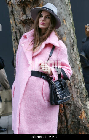 The Strand. London. UK 18 Feb 2017 - Street fashion outside an Autumn ...