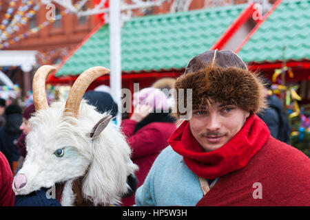Medieval goat costume Stock Photo - Alamy