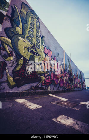 Perth: Street art in lane linking William Street and Murray Street Mall ...