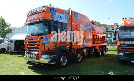 Scania Vacuum Suction Tanker " Megatron Stock Photo - Alamy
