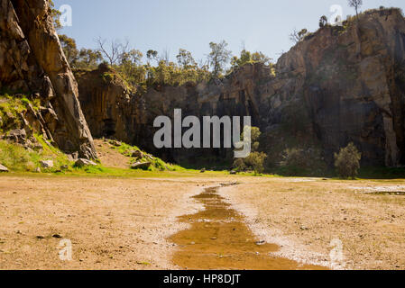 Mountain quarry rocks in Greenmount National park, Western Australia ...