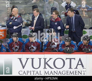 Colorado Avalanche head coach Jared Bednar in the third period of an ...