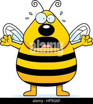 cartoon frightened bee Stock Vector Image & Art - Alamy
