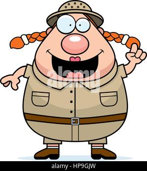 A happy cartoon explorer with an idea Stock Vector Image & Art - Alamy