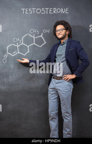 Molecular formula drawn on blackboard Stock Photo - Alamy