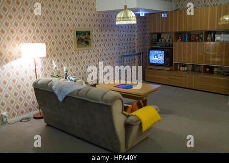 Home living room in the DDR Museum, Berlin, Germany Stock Photo - Alamy