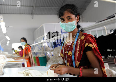 INDIA Tirupur , fair trade textile units , MLR Spinning factory/ INDIEN Tamil Nadu, Tirupur ...