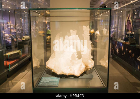 Crystal and minerals inside Toronto Royal Ontario Museum Stock Photo ...