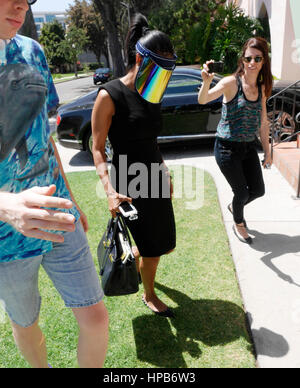 V. Stiviano, the former mistress of Donald Sterling, leaving her home ...