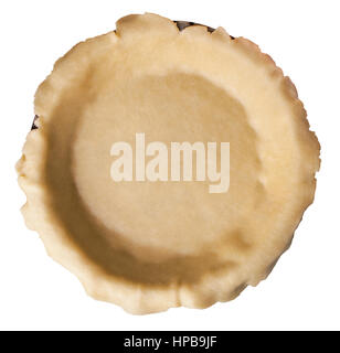 Empty pie shell isolated on white background Stock Photo - Alamy