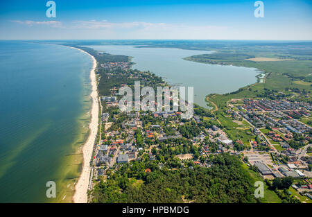 Gmina Mielno, Jamunder Lake, lagoon-like Jamno, Hinterpommern ...