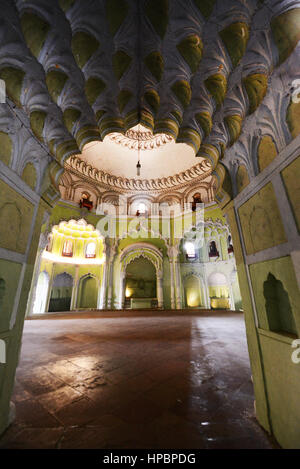 The interior of the Bara Imambara building in Lucknow, Uttar Pradesh ...