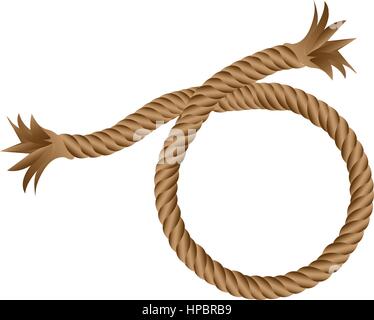 contour realistic break rope icon Stock Vector Image & Art - Alamy