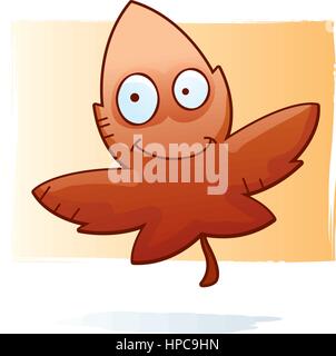 cartoon autumn leaf Stock Vector Image & Art - Alamy