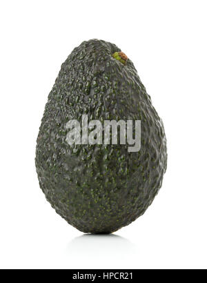 Uncut, whole, ripe avocado fruit on white background Stock Photo - Alamy
