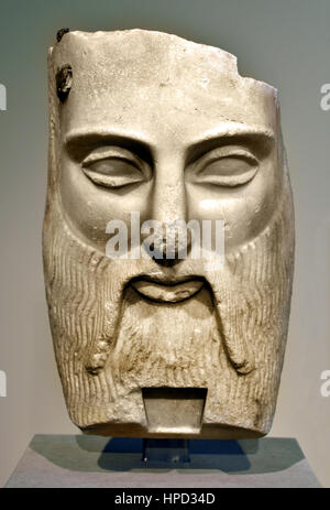 Mask of the River God Achelous. Marathon/Attica (Greece), circa 470 BC ...