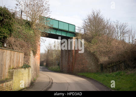Railway Bridge, Valley Road, Leiston Suffolk. Decommissioned route but ...