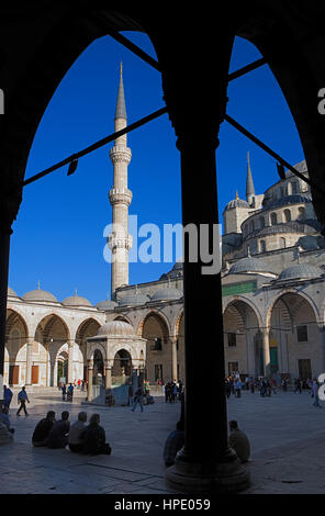 Sultan Ahmed Mosque Courtyard Istanbul Turkey // ISTANBUL, Turkey — The ...