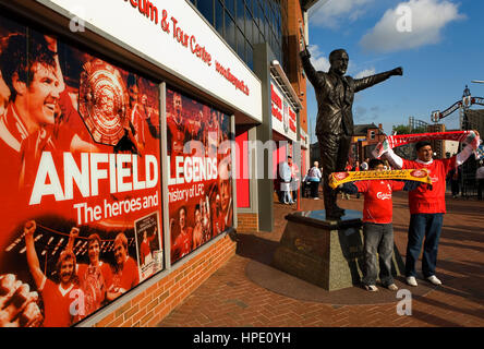 Anfield. Entry to Anfield museum. Liverpool. England. UK Stock Photo ...