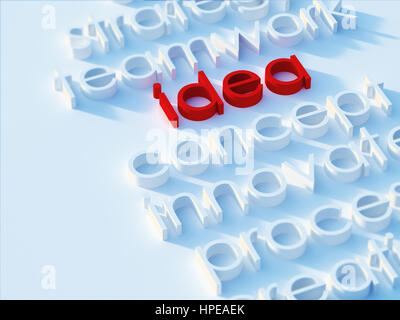 Innovation text on the list with other words Stock Photo - Alamy