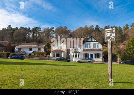 Holmbury St Mary, Surrey. Surrey Hills, Woodland, view of Surrey Stock ...