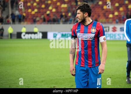April 29, 2015: Cristian Tanase #10 of FCSB L and Gabriel Stelian ...