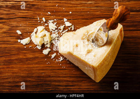 Close-up of a piece of parmesan. Hard cheese, food Stock Photo - Alamy