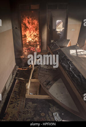 Mosul, Nineveh Governorate, Iraq. 22nd Feb, 2017. Iraqi federal police ...