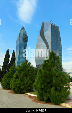 Baku city skyline. Baku is the capital and largest city of Azerbaijan ...