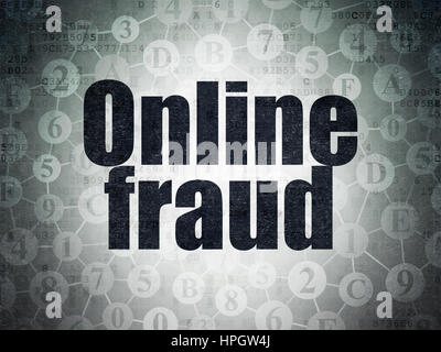 online fraud background with digital number and Hacker icon. concept ...