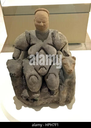 Goddess sitting on a lion chair Catal Huyuk artifact Anatolian ...