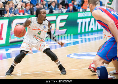 October 28, 2015: Courtney Fortson #4 of Banvit Bandirma and Aleksandar ...