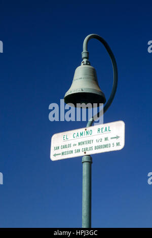 El Camino Real, road, sign, the Royal Road, traffic, light, California ...