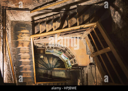 Bologna - Stairs of Torre Asinelli Stock Photo - Alamy