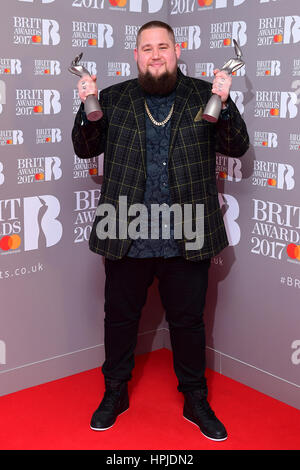 Rag 'n' Bone Man aka Rory Graham attending the Brit Awards at the O2 ...