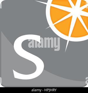 Compass Guide Solutions Initial N Stock Vector Image & Art - Alamy