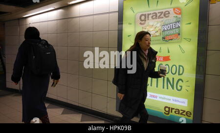 Graze food advert, London Stock Photo - Alamy