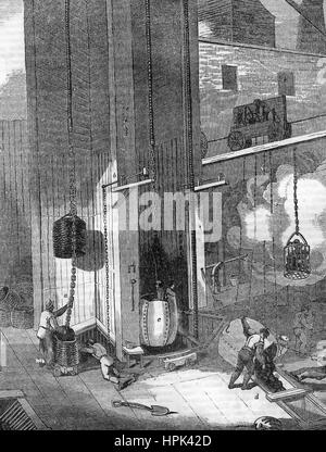 Coal Mining, South Hetton Colliery, 19th Century Stock Photo - Alamy
