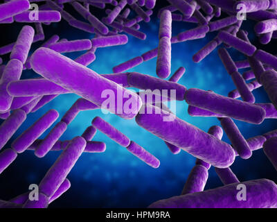 3d rendering stick shape bacteria cells Stock Photo - Alamy