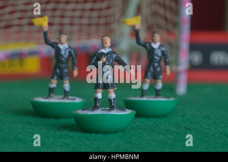 Subbuteo table football toy referee Stock Photo - Alamy