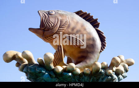A giant bass fish statue Stock Photo - Alamy