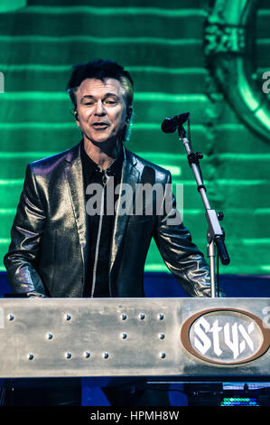 Lawrence Gowan of Styx performs on Sunday, July 6, 2025, at Ameris Bank ...
