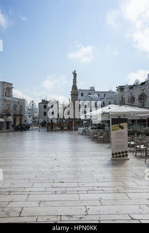 Ostuni vertical Square Ostuni with tourists Ostuni particular square ...