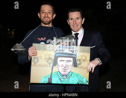 John Reay and former jockey Tony McCoy during a photocall at the ...