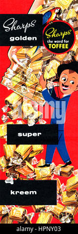 1957 British advertisement for Sharps Toffee Stock Photo - Alamy